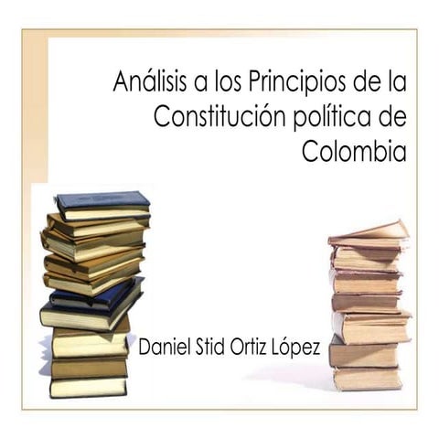 Principio de la constitucion politica de colombia | PPTX