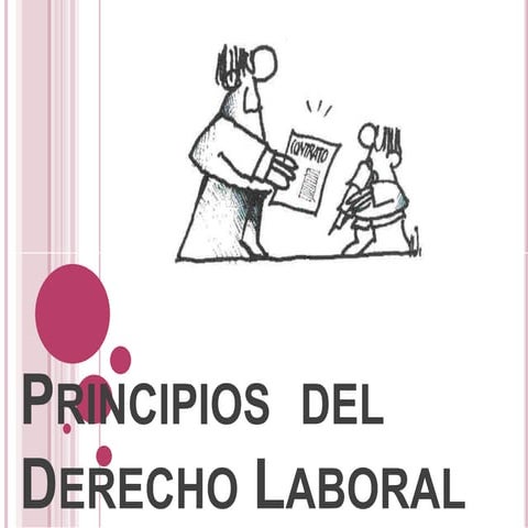 Principios Del Derecho Laboral Ppt