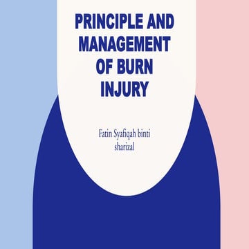 Nursing management of burn patient | PPTX