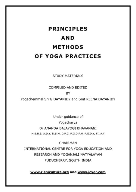Yoga Presentation | PPT