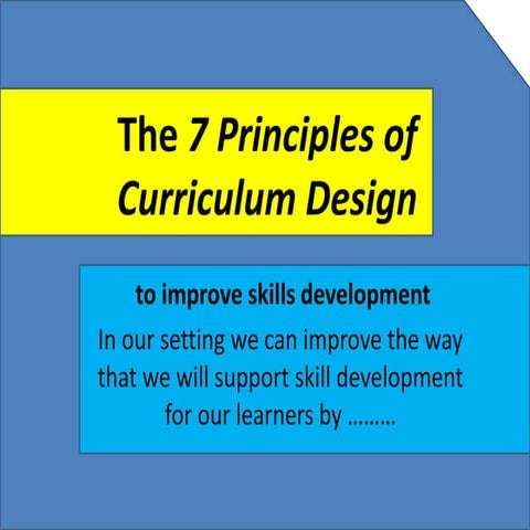 Principles of Curriculum Design | PPTX