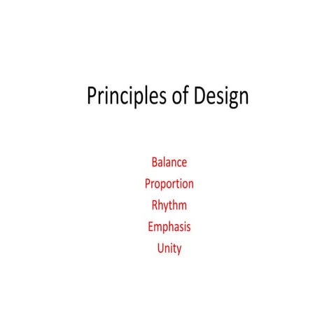 Principle of design | PPT