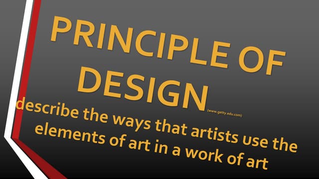 The Principles of Design in Architecture | PPTX