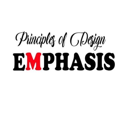 Principle of design emphasis | PDF
