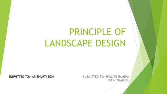 Elements of landscape | PPT