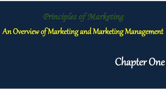 Core Concepts of Marketing | PPT