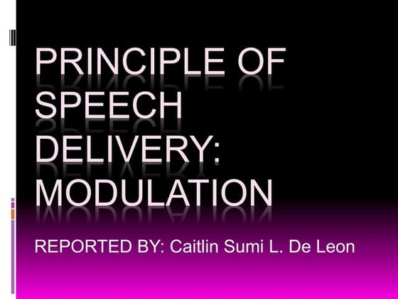 7. Speech Delivery | PPT