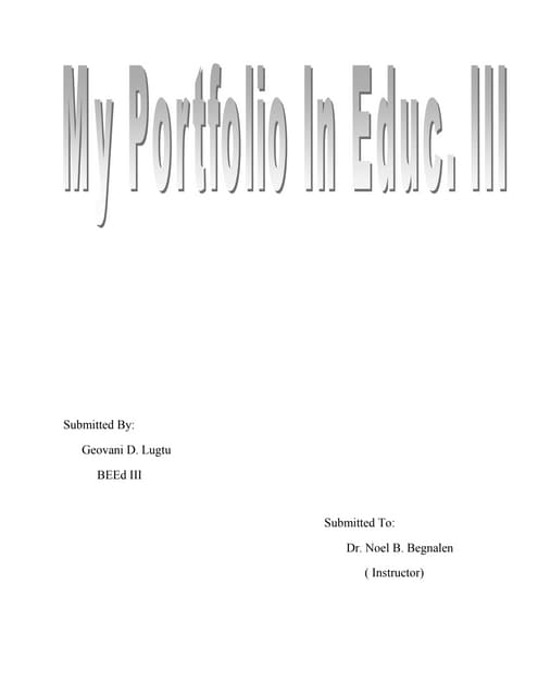 The elements of teaching and learning | PPTX