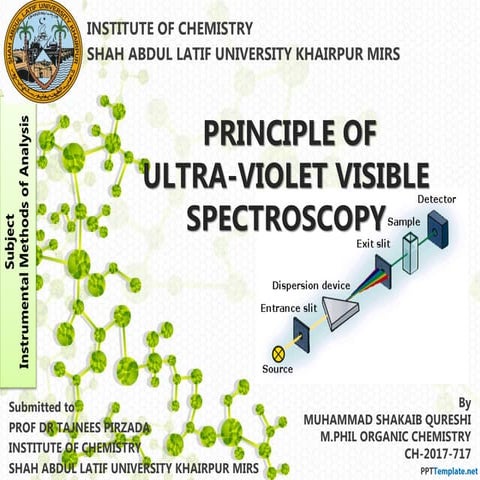 Principle of ultra violet visible spectroscopy | PDF
