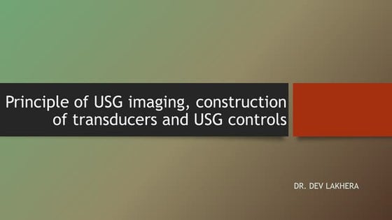 Usg diplay modes | PPT