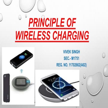 Principle of wireless charging | PPTX