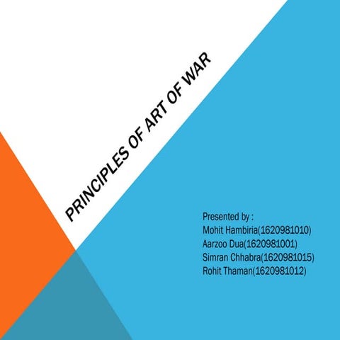 What are the 12 Principles of War? A Comprehensive Guide | CIO Women ...