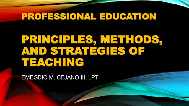ABCD Method of writing Instructional Objectives | PPTX