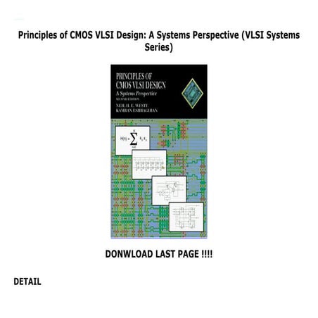 Principles of CMOS VLSI Design: A Systems Perspective (VLSI Systems Series) | PDF