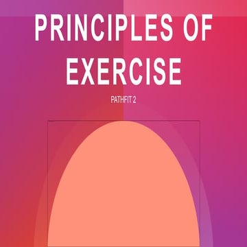The 9 Principles of Exercise | PPTX