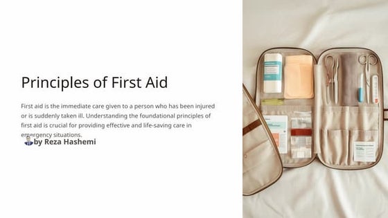 Principles of first aid | PPTX