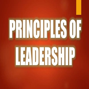 Principles of-leadership | PPTX