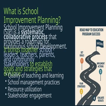 Principles of School Improvement Planning | PPTX