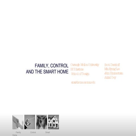Principles of Smart Home Control | PPT