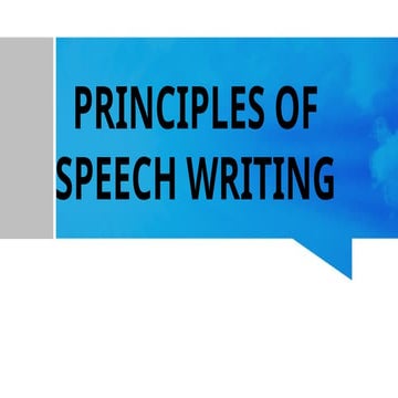 principles-of-speech-writing pptx for oral communication in context 2nd ...