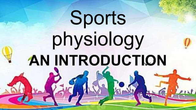 Principles of Sports Training | PPTX