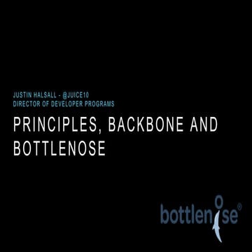 Principles Backbone And Bottlenose Ppt