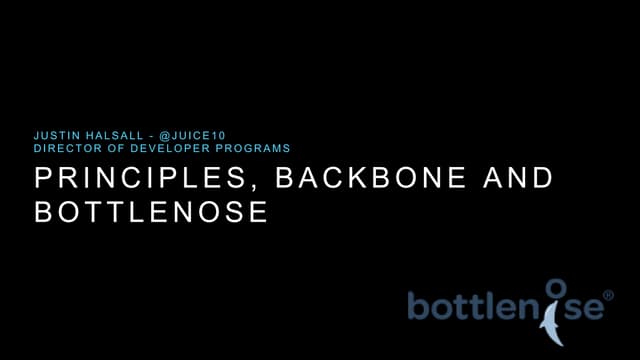 Principles Backbone And Bottlenose Ppt