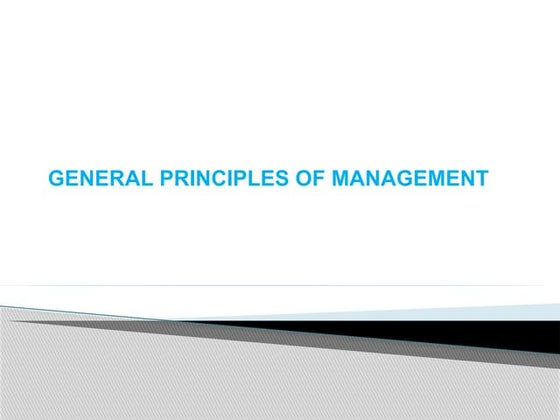 14 principles of management | PPT