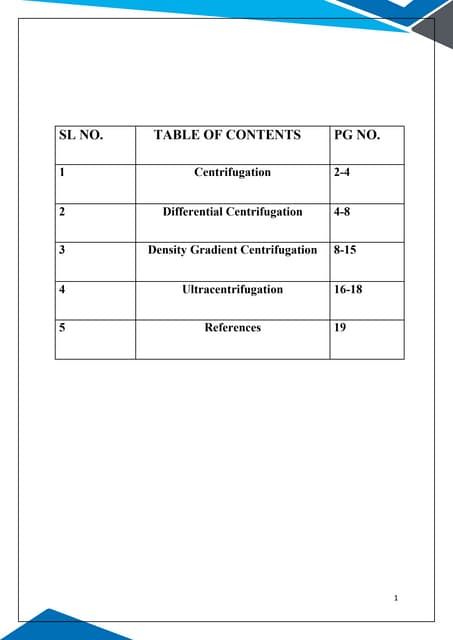 Fractionation of cells | DOCX | Biological Sciences | Science