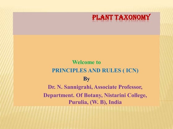 Engler & prantl system of classification | PPSX