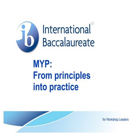 Principles Into Practice | PPT