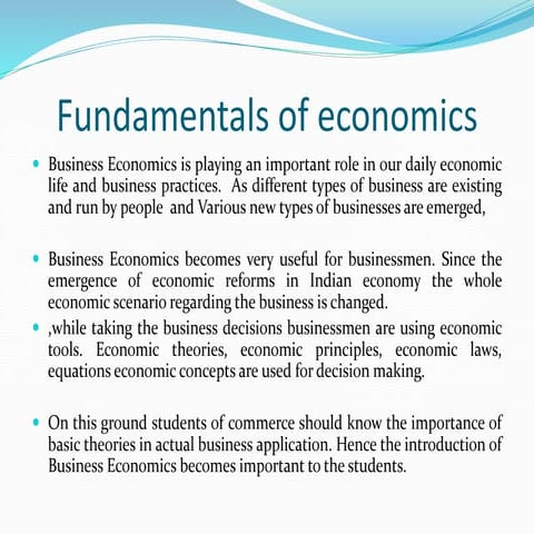 Business Economics | PPT