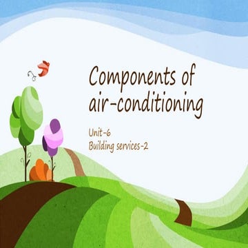 Principles of air-conditioning - Building Services | PDF