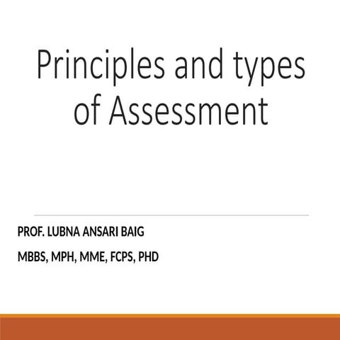 A presentation on Principles of Assessment.ppt