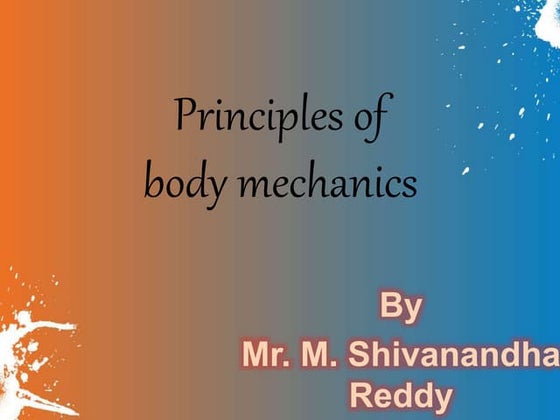 Body Mechanics in Nursing | PPT