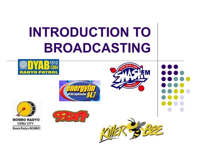 Principles Of Broadcasting Ppt Computer Networking Computing