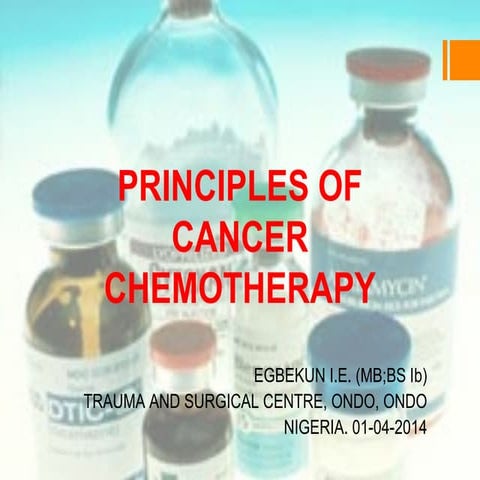 Principles of cancer chemotherapy | PPT
