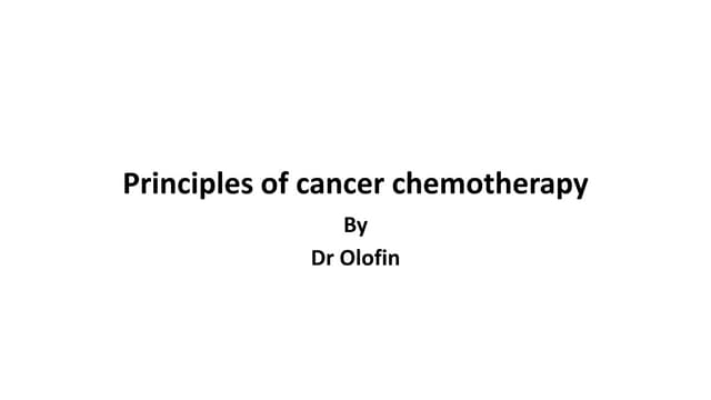 Chemotherapy | PPTX