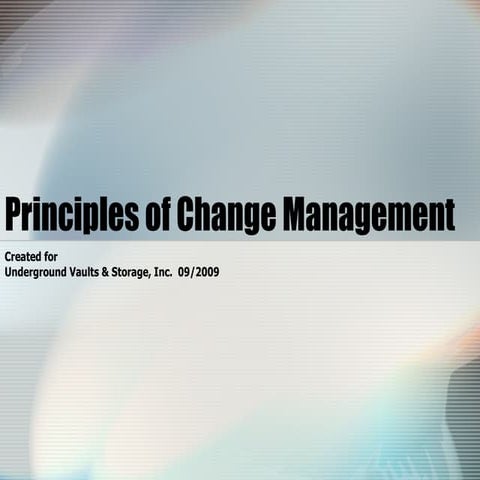 Principles Of Change Management | PPT