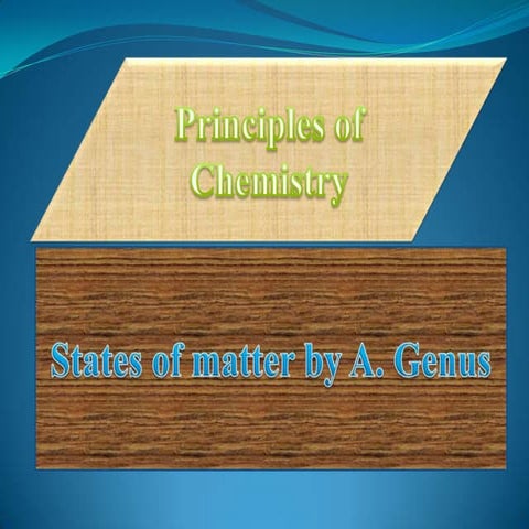 Principles Of Chemistry | PPTX