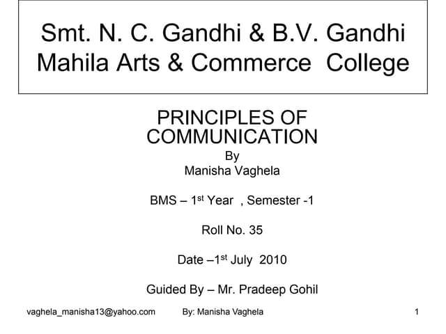 Technical communication | PPTX