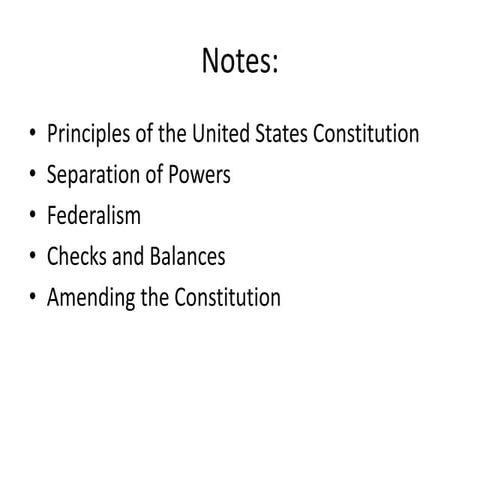 Principles of constitution | PPT