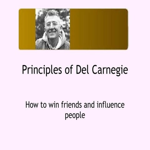 Principles of Dale Carnegie | PPT