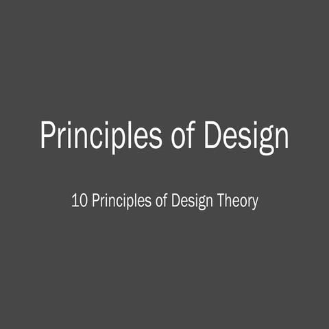 Principles of design | PPT
