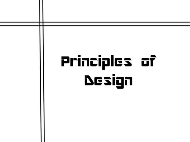 Principles of design | PPTX