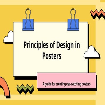 Poster Design Principles lesson for Kids | PPTX
