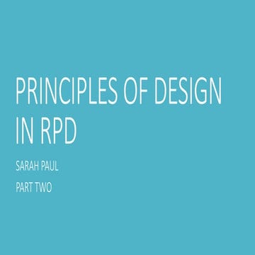 Principles of rpd design | PPT