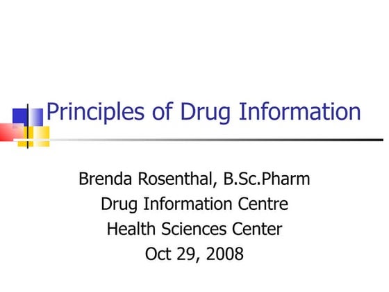 Clinical Drug Information | PPT