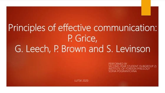 Grice's theory of conversational implicature | PDF