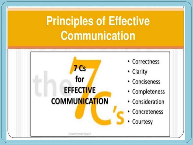 7 c's of communication | PPTX